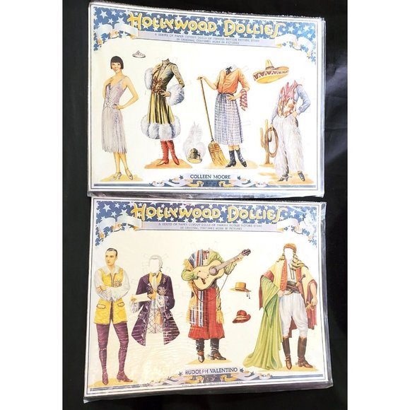 Toys | Hollywood Dollies Rudolph Valentino Colleen Moore Paper Doll B ...